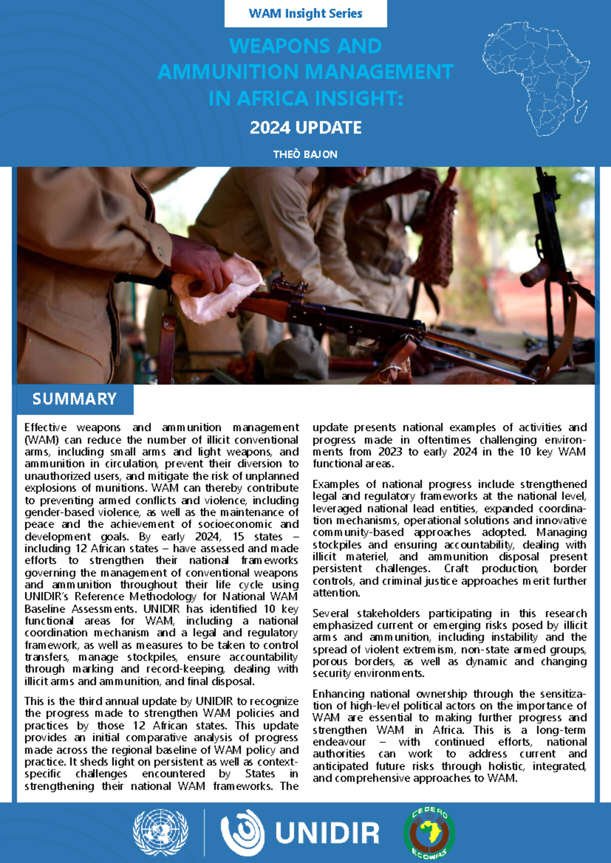 WAM Insight Series: Weapons and Ammunition Management in Africa 2024 ...