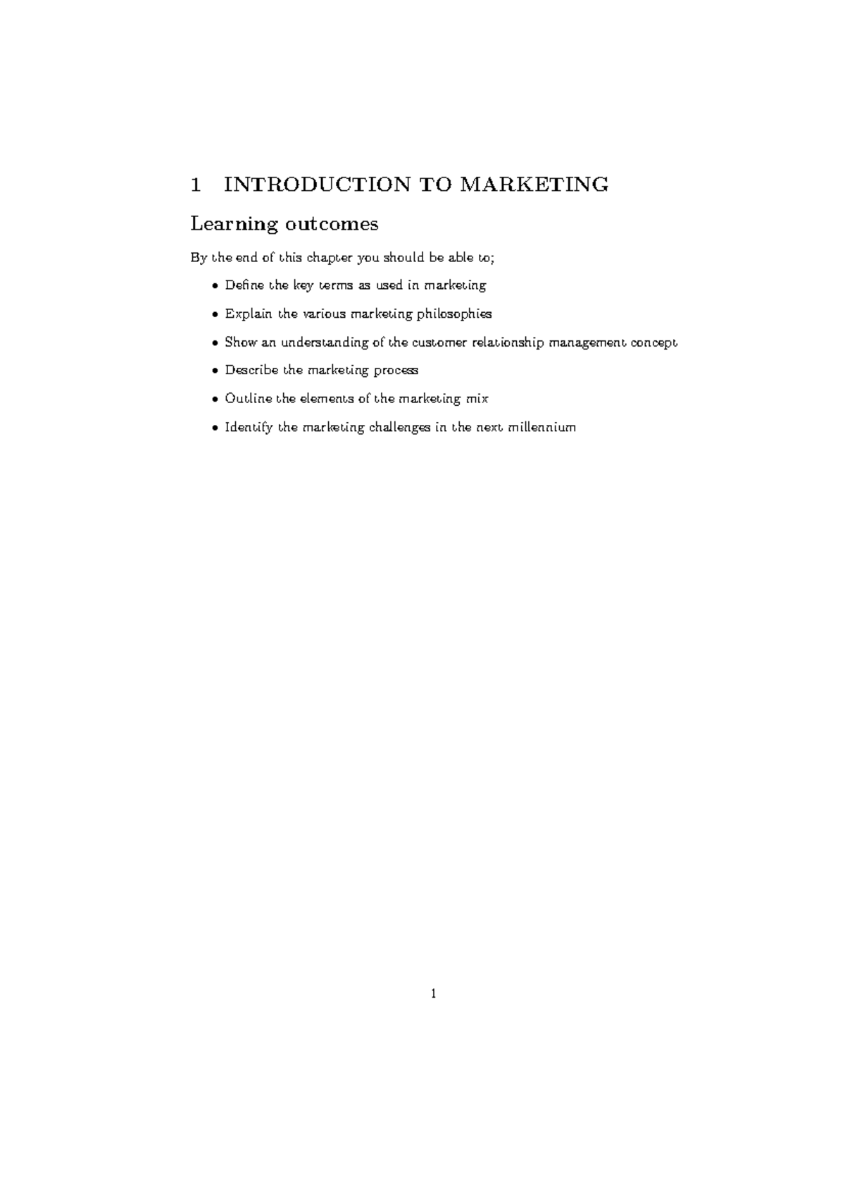 Introduction to Marketing Concepts and Principles - MARK 101 - Studocu