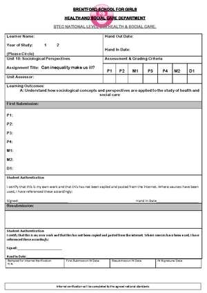 BTEC L3 U4 Jun 22 exam guidance notes - Lead Examiner Briefing 2206 ...