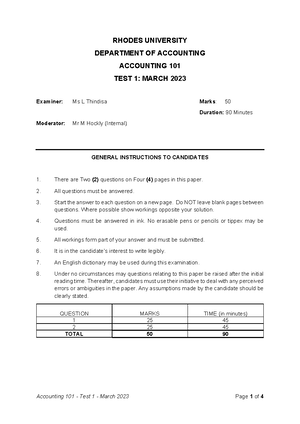 GR 12 March Control TEST 2023 Question Paper - GRADE 12 FIRST TERM ...