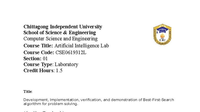 Lab2 Problems - Lab 1 PDF - Algorithm - Chittagong Independent ...