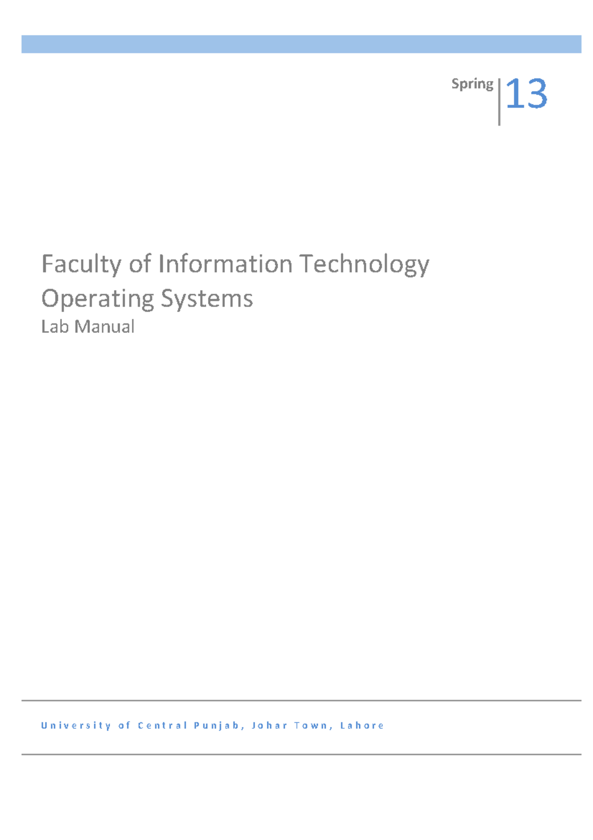 OS-LAB-S13 - This is lab material os lab for os lab prepration ...
