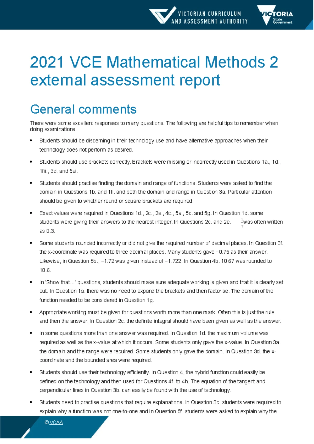 2021 VCE Further Mathematics 1 Exam 1 Solutions & Reports - Studocu
