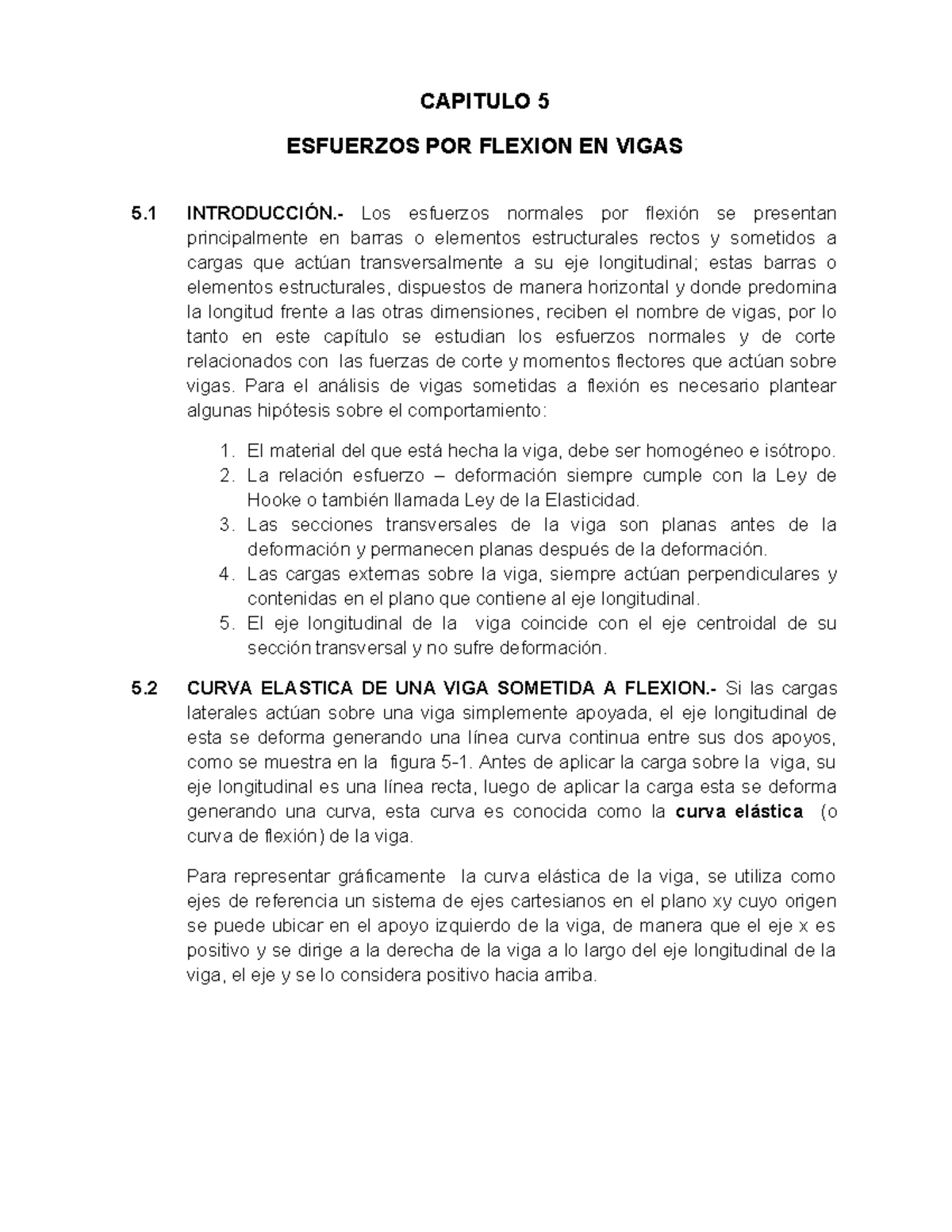 CAPITULO 5: ESFUERZOS POR FLEXIÓN EN VIGAS - RESUMEN Y ANÁLISIS - Studocu