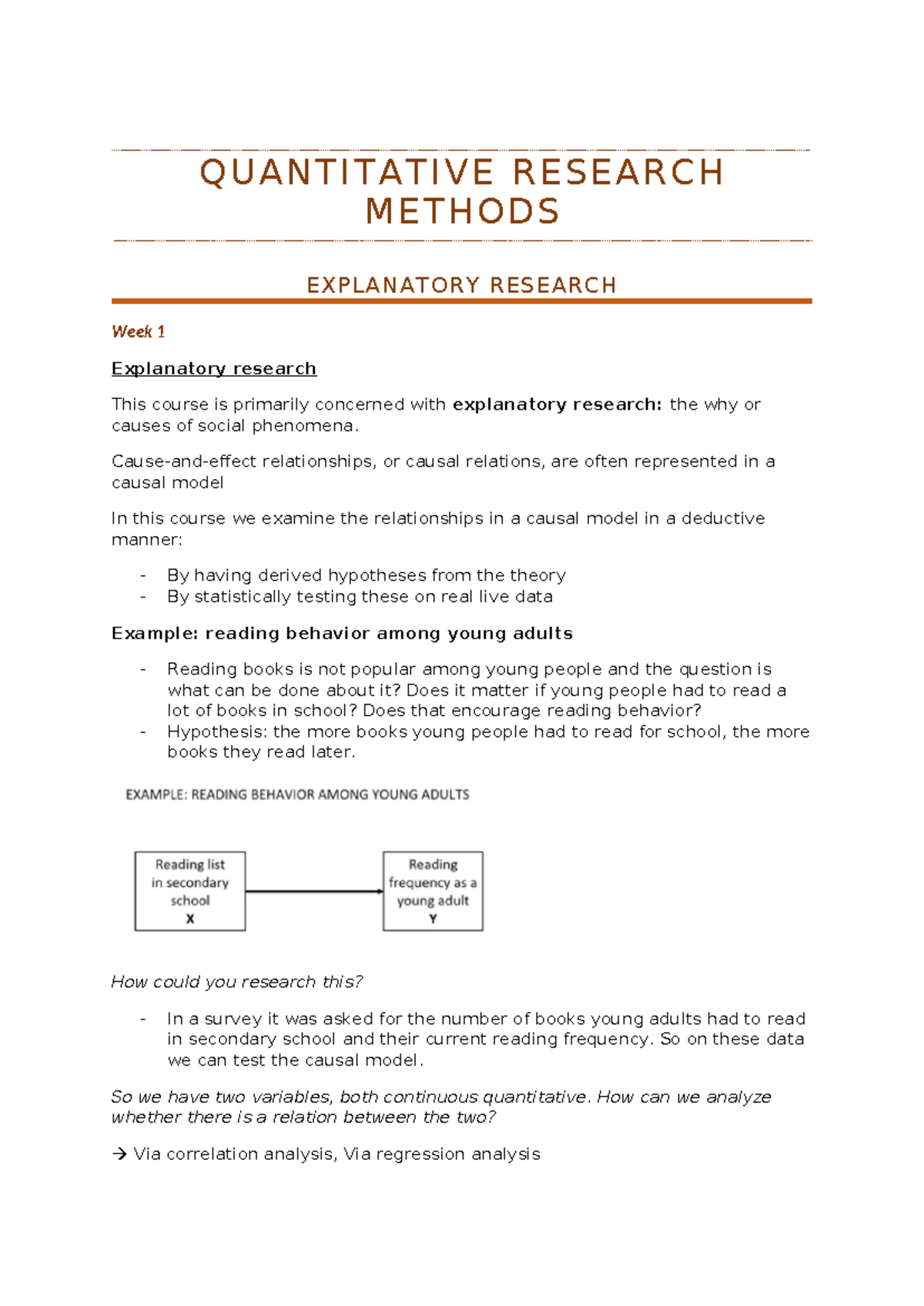 Quantitative Research Methods: Correlation, Causation, and Reliability ...