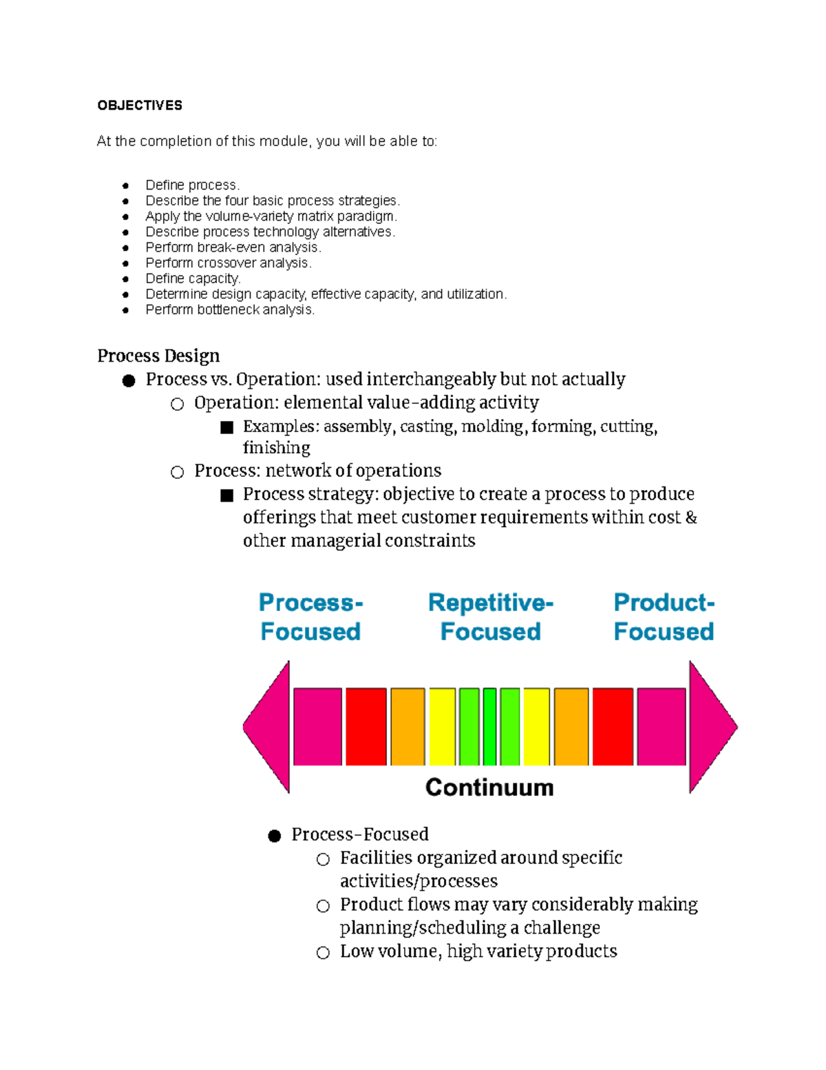 Module 4: Process Capacity Design and Bottleneck Analysis Insights ...