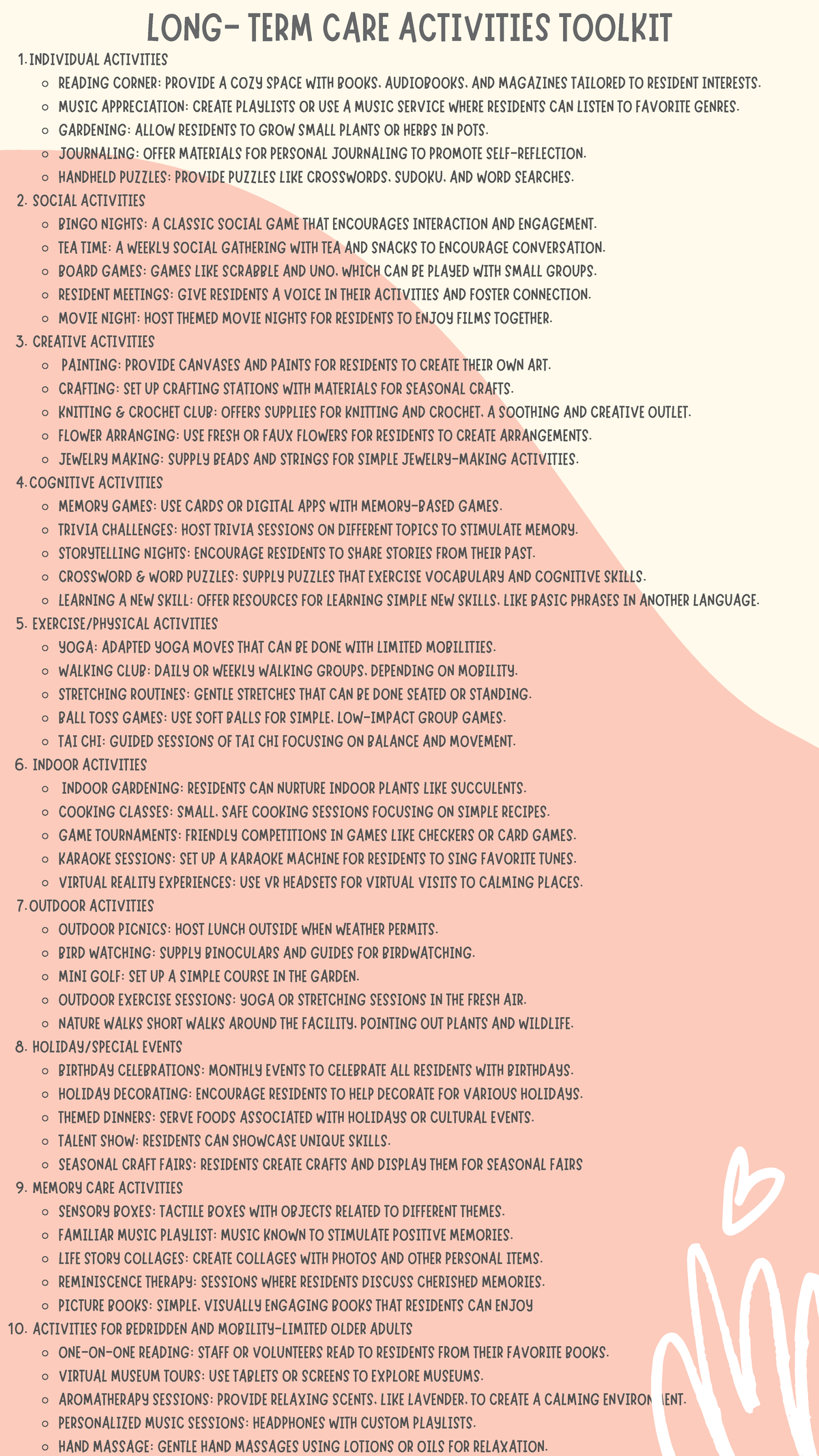 Hallmark Long-Term Care Activities Toolkit: Engaging Plans for ...