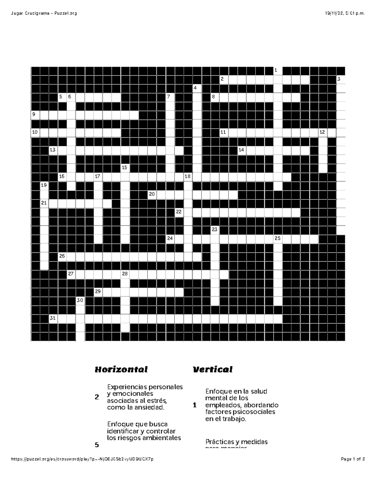 Crucigrama - puzzel/es/crossword/play?p=-NjOEJ6Sb2vyUD9UCX7p Page 1 of ...