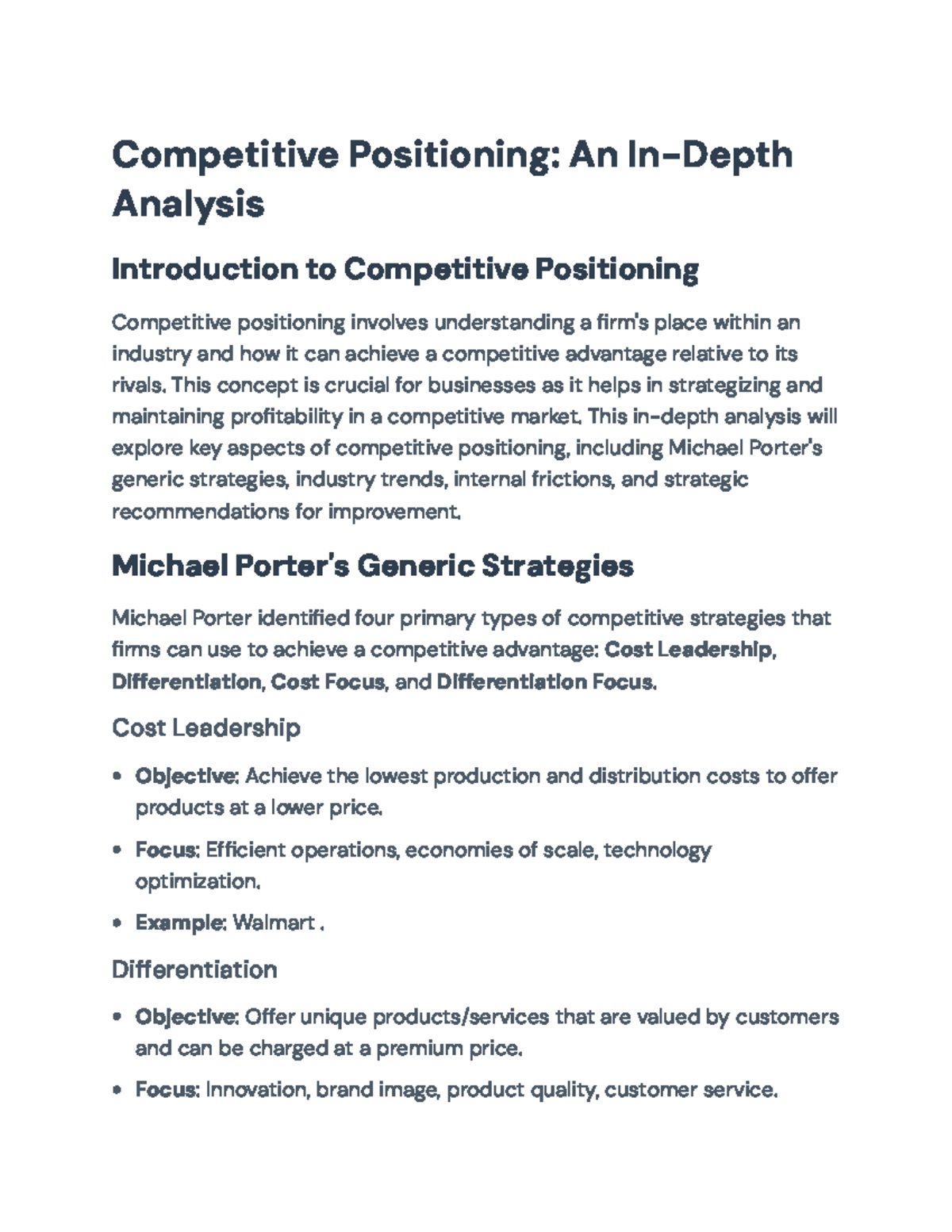 Competitive Positioning Analysis: Insights & Strategies for Success ...