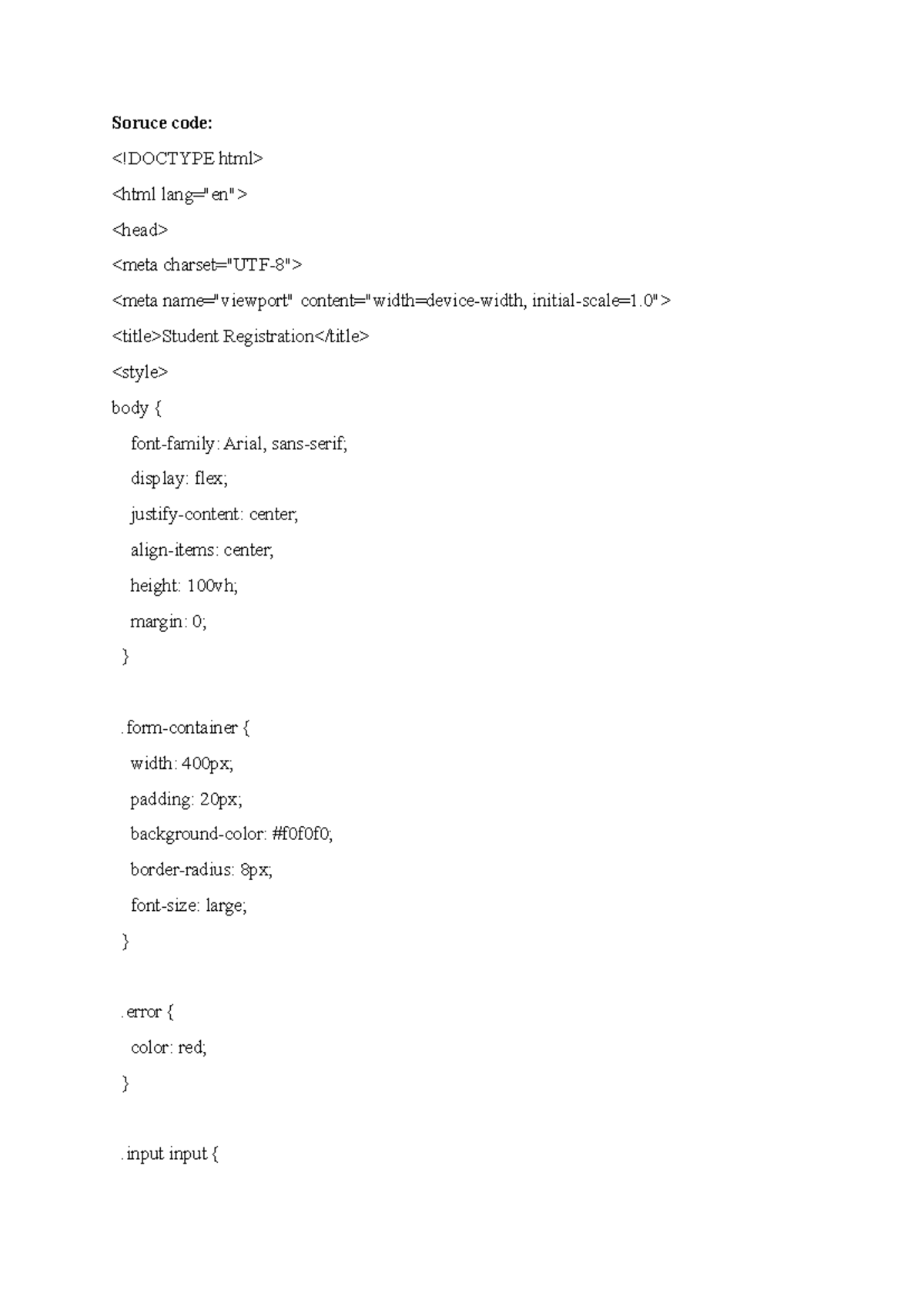 EX4 - web - Soruce code: - Studocu