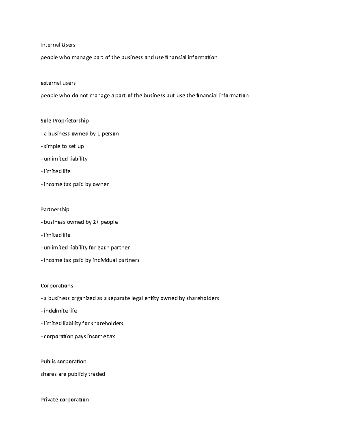 ACCT 1220 Final Exam - Practice Materials and Key Concepts Guide - Studocu