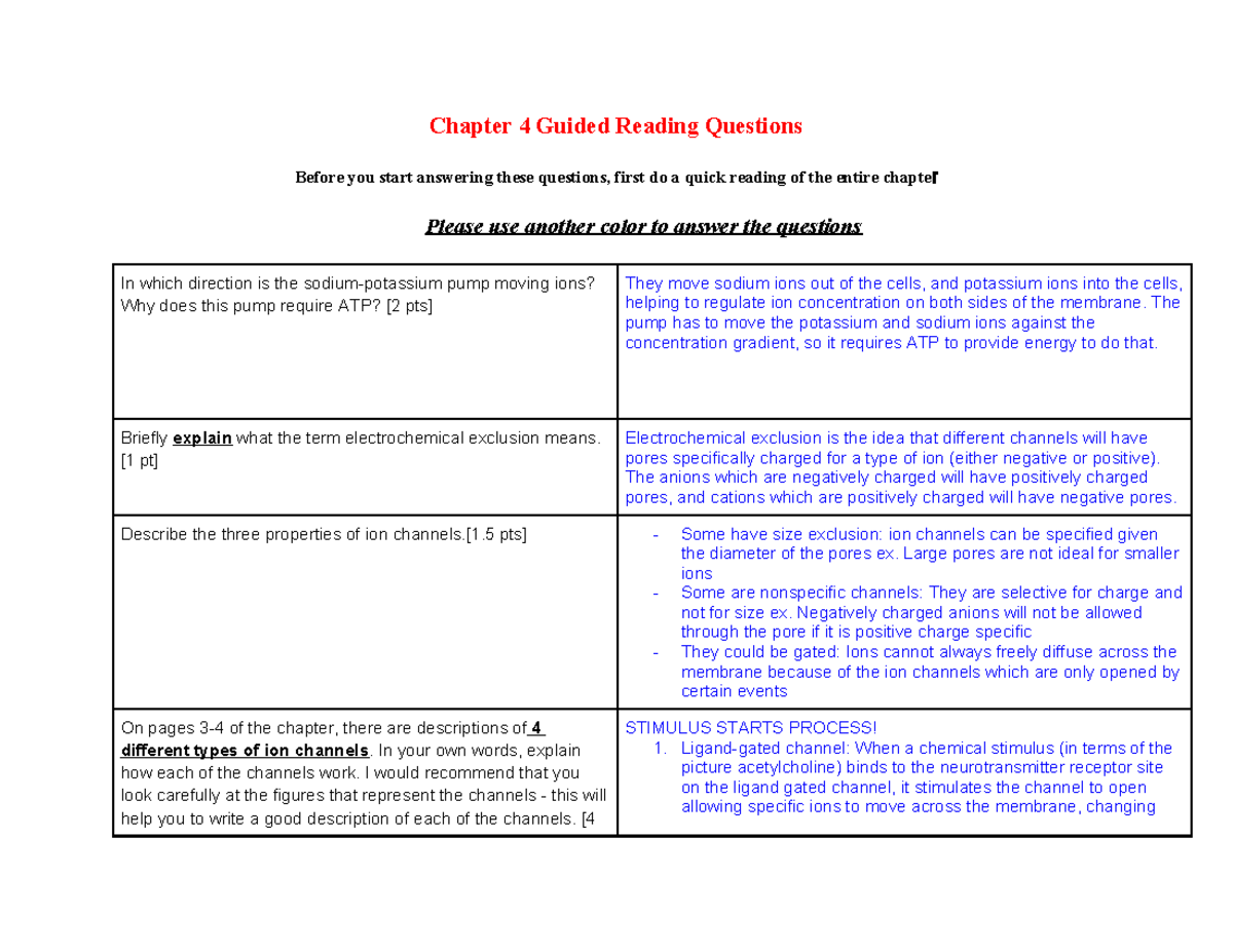 Chapter 4 Guided Reading Questions and Answers - Studocu