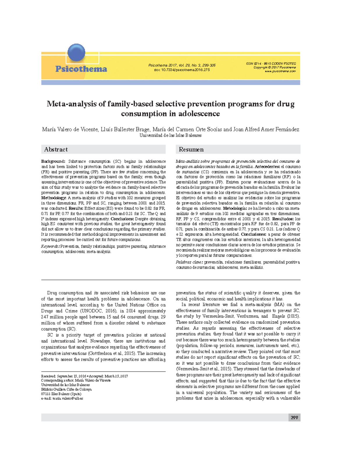 MA on Selective Family-Based Prevention Programs for Adolescent Drug ...