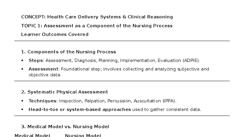 304 Final Study Guide: Health Assessment Techniques and Considerations ...