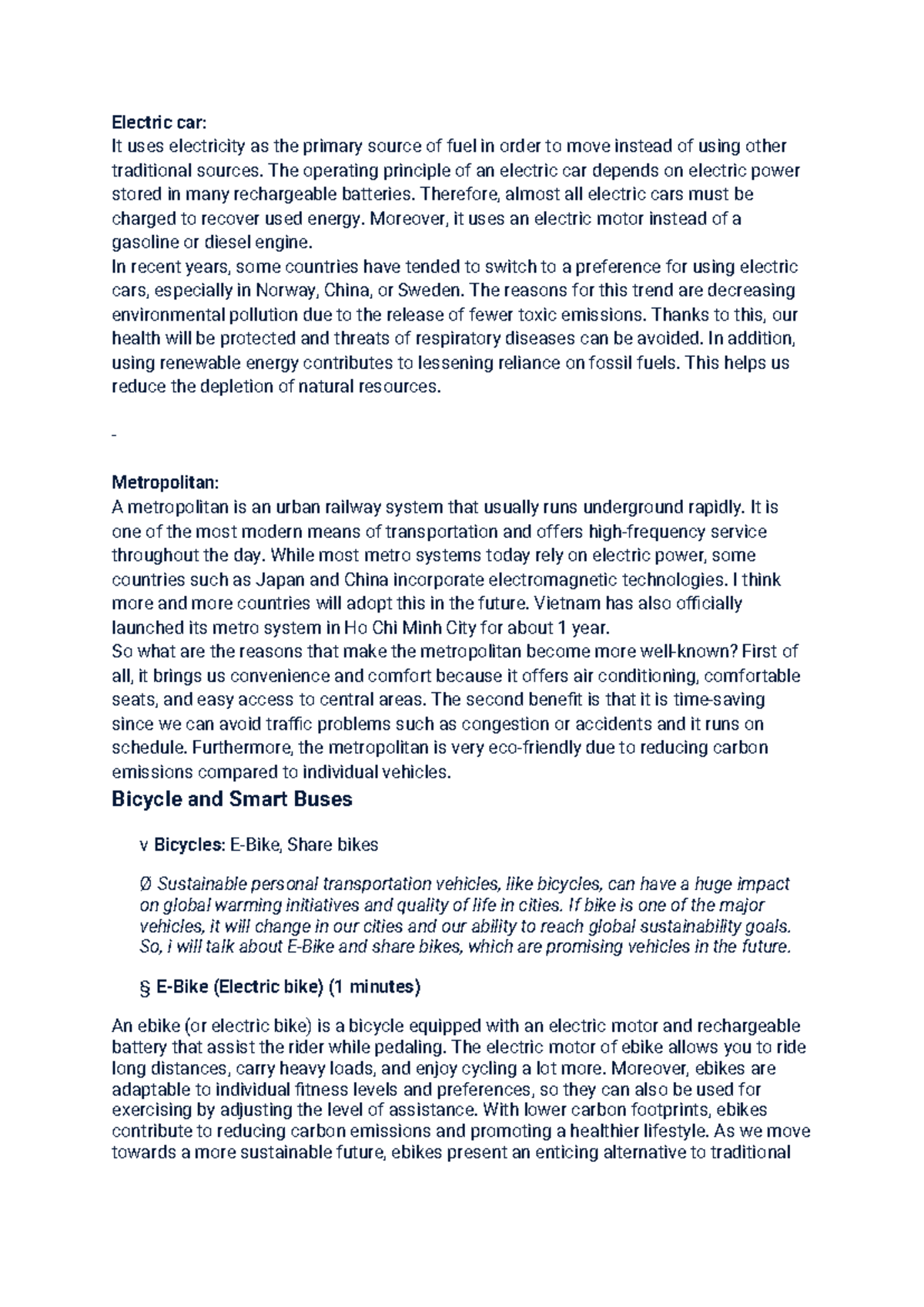 Transportation Innovations: Electric Cars, Metros, Bicycles & Smart ...