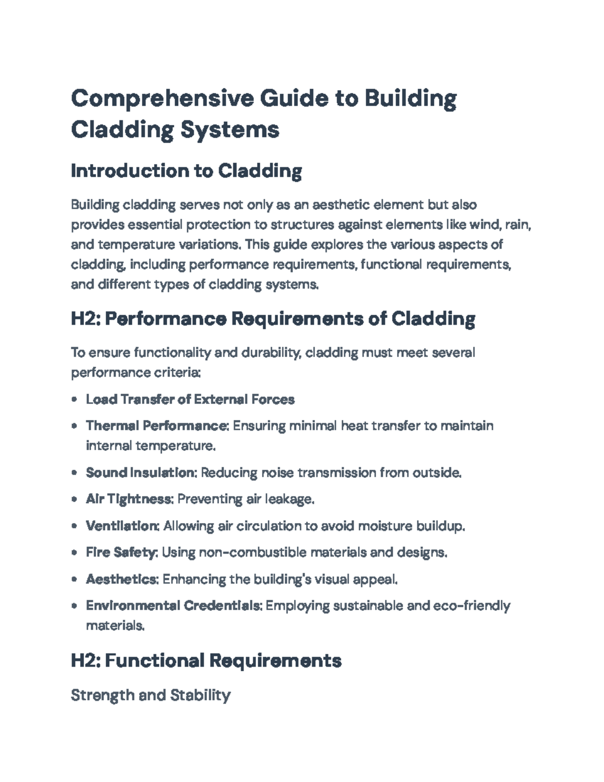 Comprehensive Guide to Cladding Systems & Performance Requirements ...