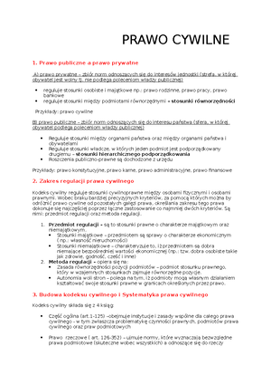 Cywilne kazusy ćwiczenie - ROZWIĄZANIA KAZUSÓW WRAZ Z WYKAZEM ...