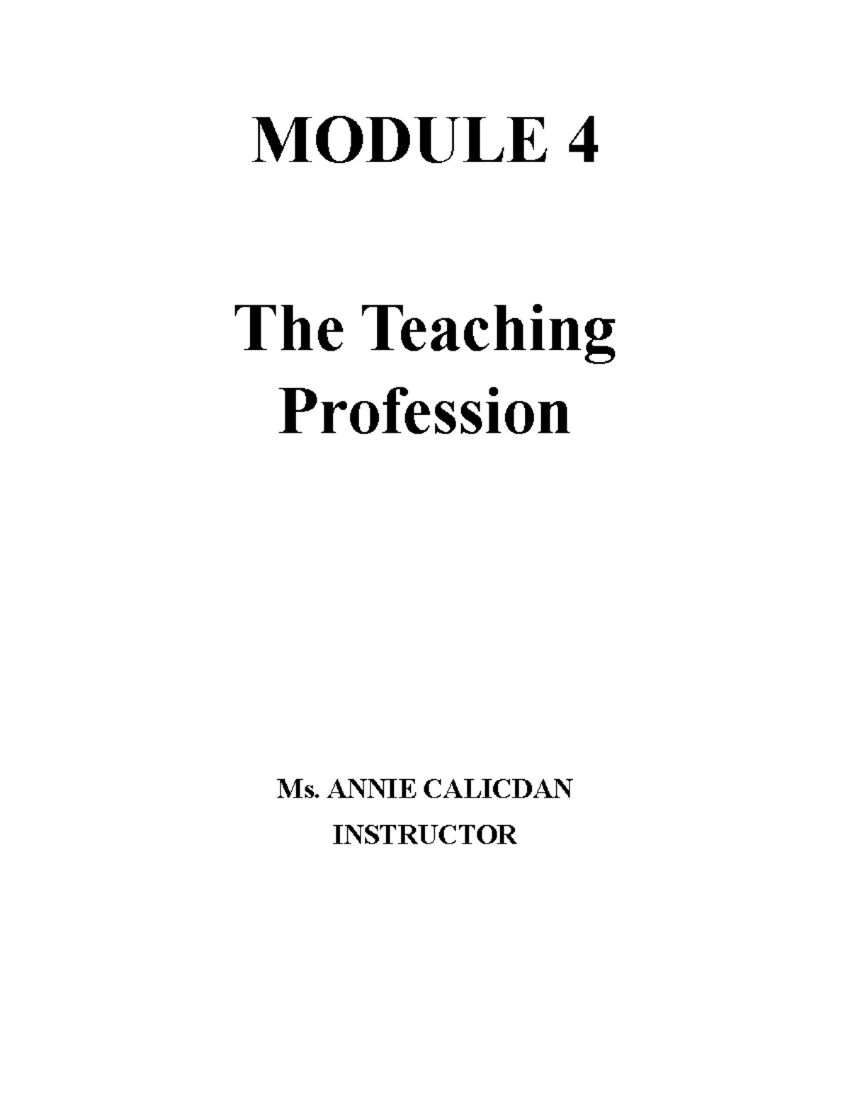 Module 4 - Lecture notes 4 - Facilitating Learner Centered-Teaching ...