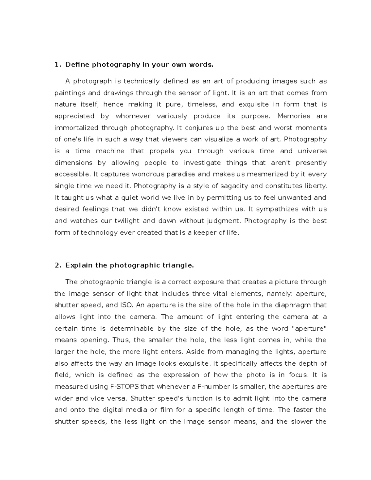 Photo Imaging & Post Processing: Understanding Fundamentals of ...