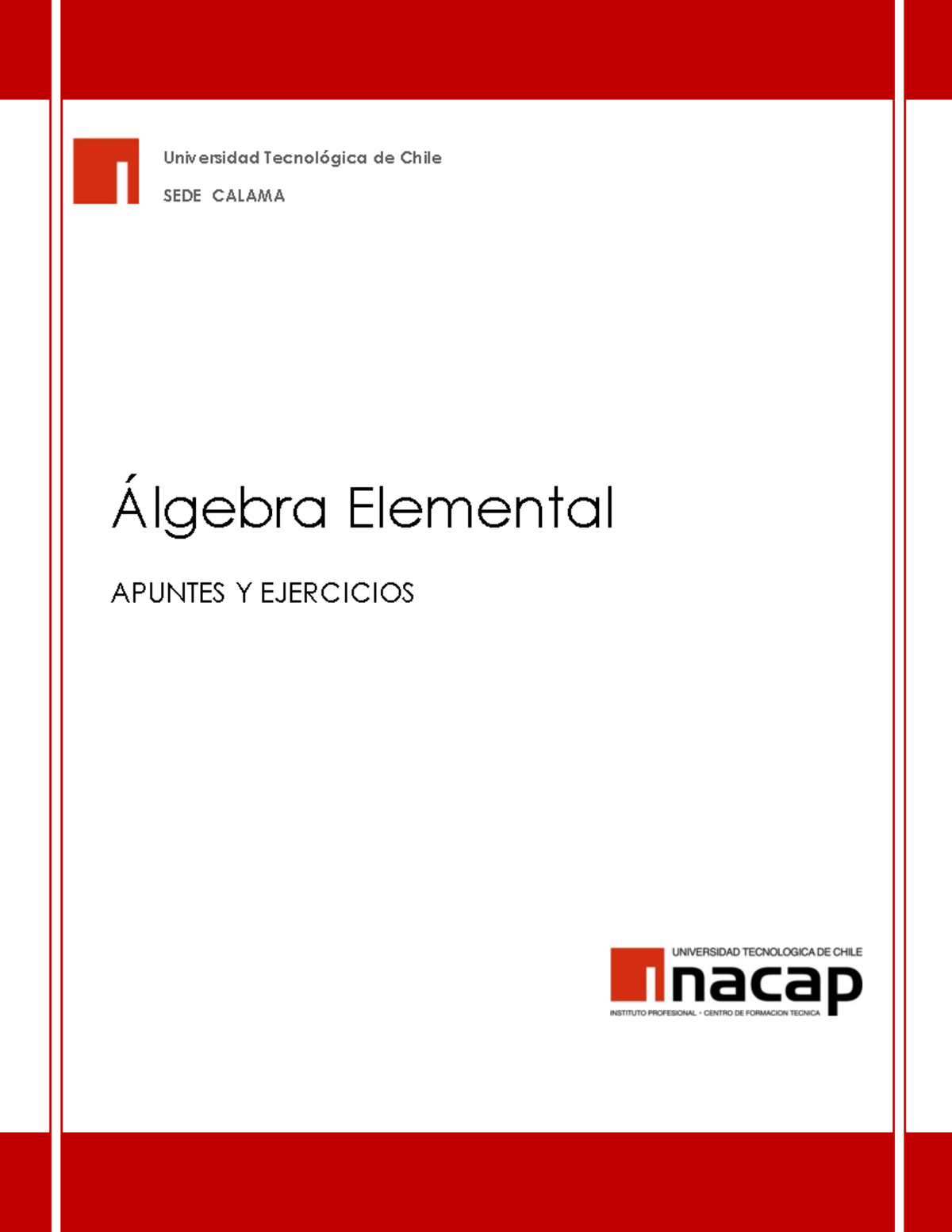 Algebra Elemental - Ejercicios y explicaciones - Álgebra Elemental ...