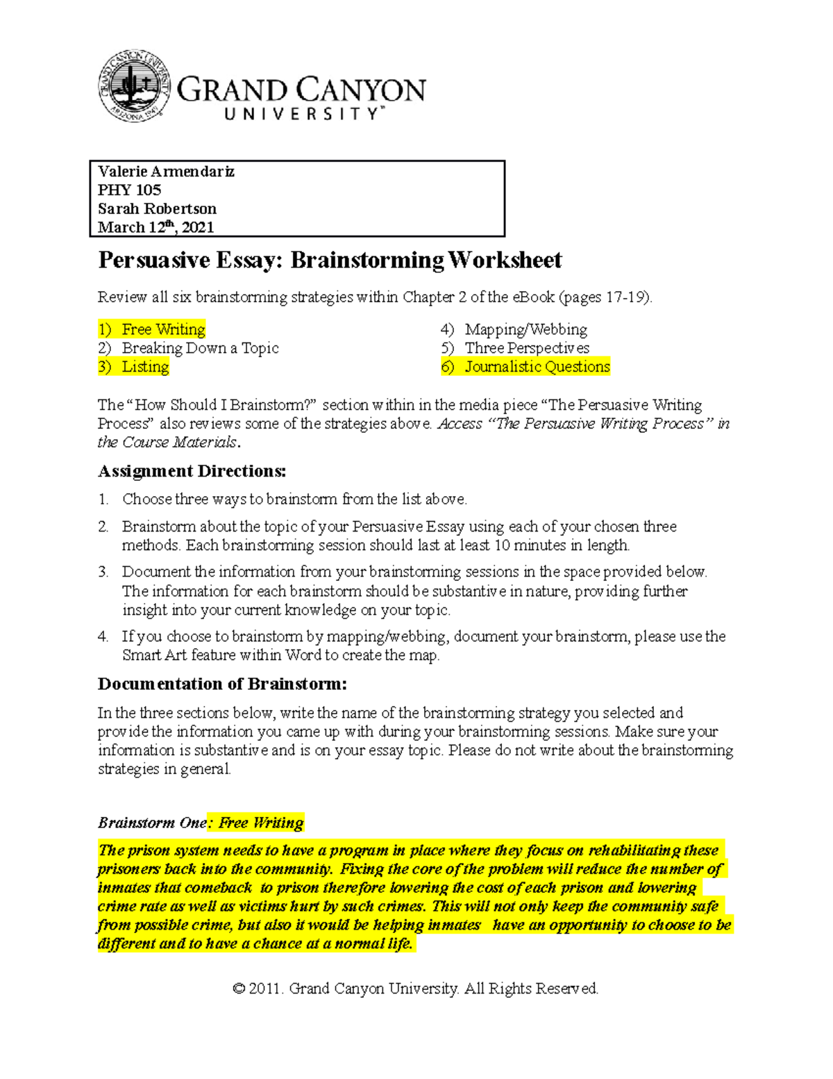 Brainstorming - Free Writing Breaking Down a Topic Listing Mapping ...