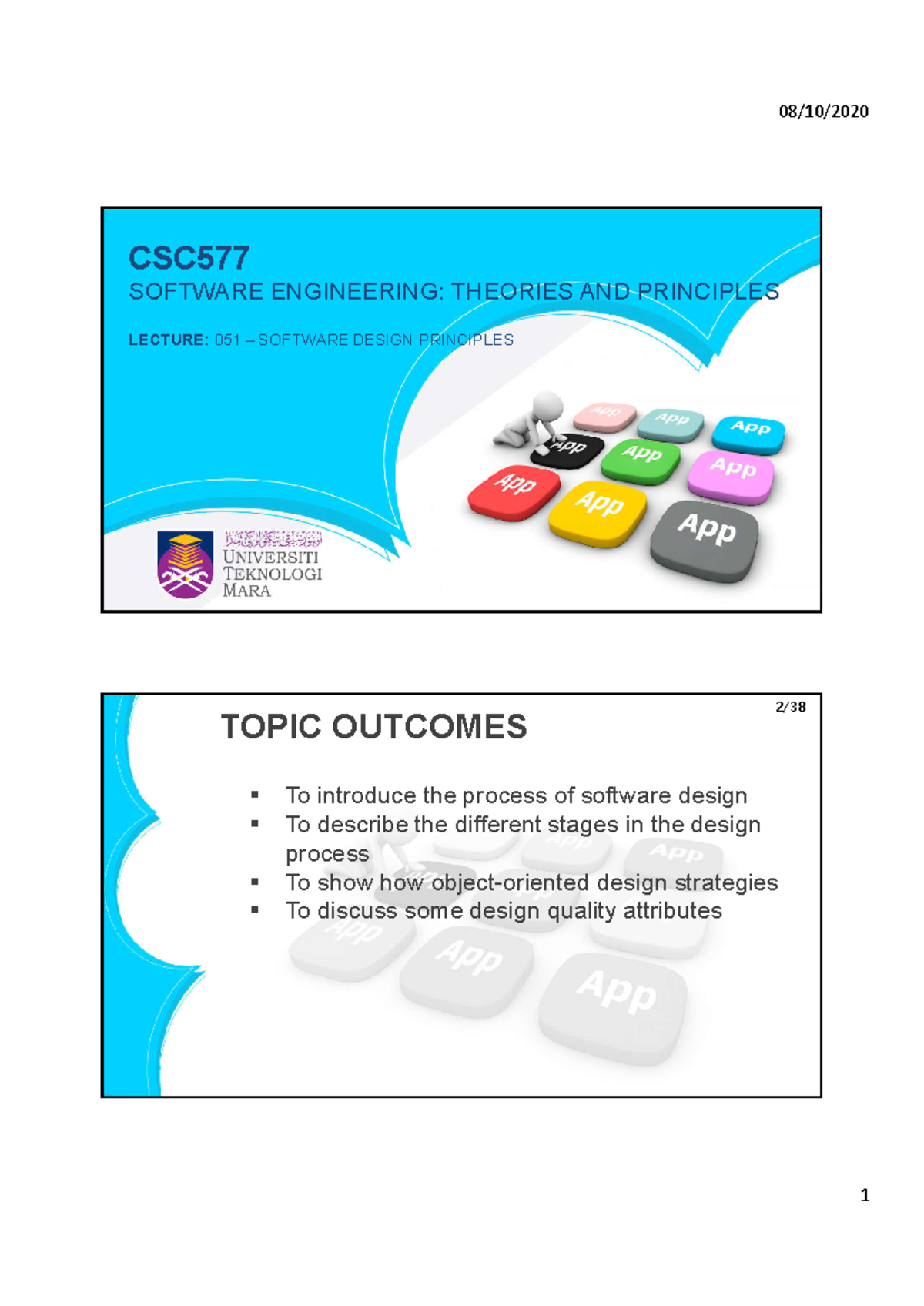 051- Software Design Principles - LECTURE: 051 – SOFTWARE DESIGN ...