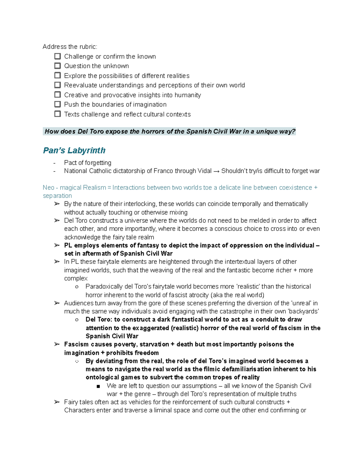 Pan's Labyrinth (FILM 101) Analysis: Cinematic Techniques & Themes ...