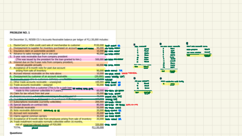 Trade Receivables and Current Balances Analysis - REC, PPE, INV - Studocu
