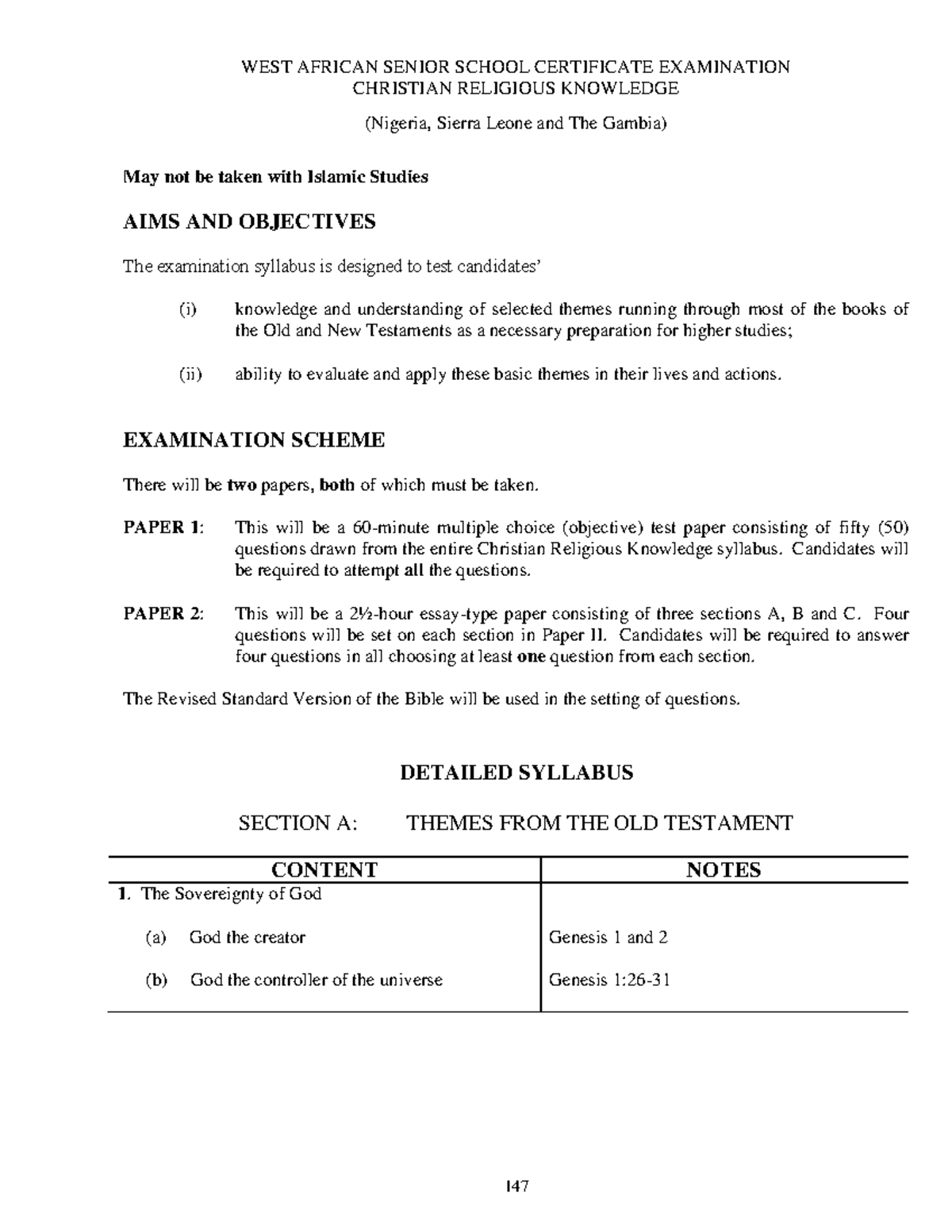 WASSCE CRK Exam Guide: A Comprehensive Overview for Students - Studocu