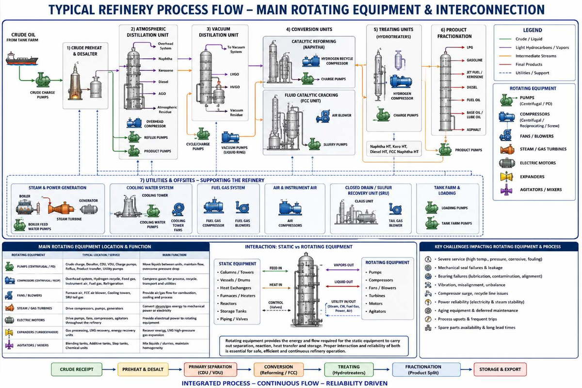 Refinery Processes & Main Rotating Equipment Overview (ENGR 101) - Studocu