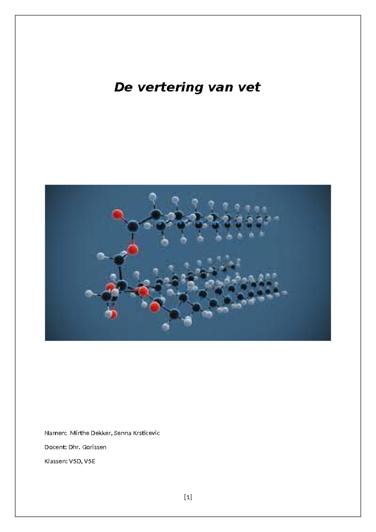 Vertering van Vet: Effect van Gal op de Vertering (V5D, V5E) - Studeersnel