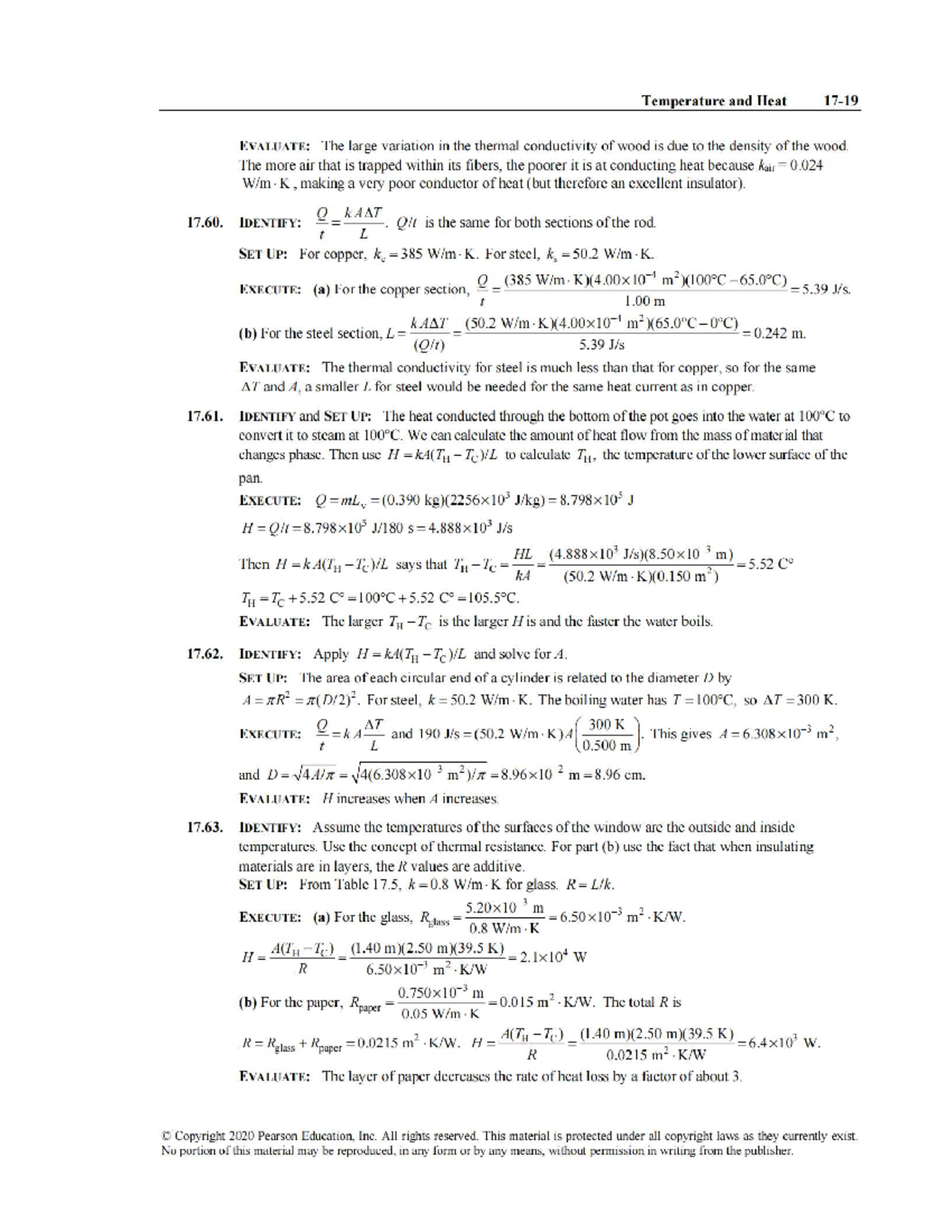 University Physics (15th Ed) - Thermal Conductivity & Heat Transfer Solutions - Studocu