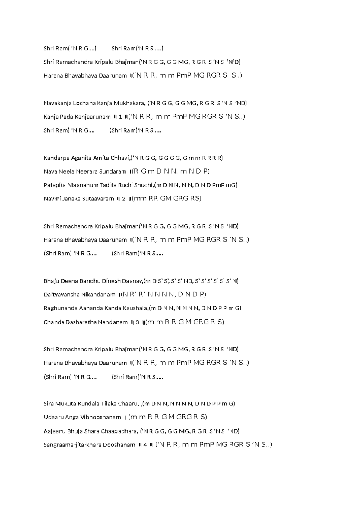 Shri Ram Chandra Kripalu Bhajuman: A Devotional Study Guide - Studocu