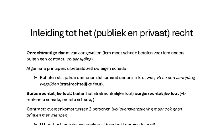 Inleiding tot het Publiek en Privaat Recht: Basisbegrippen en ...