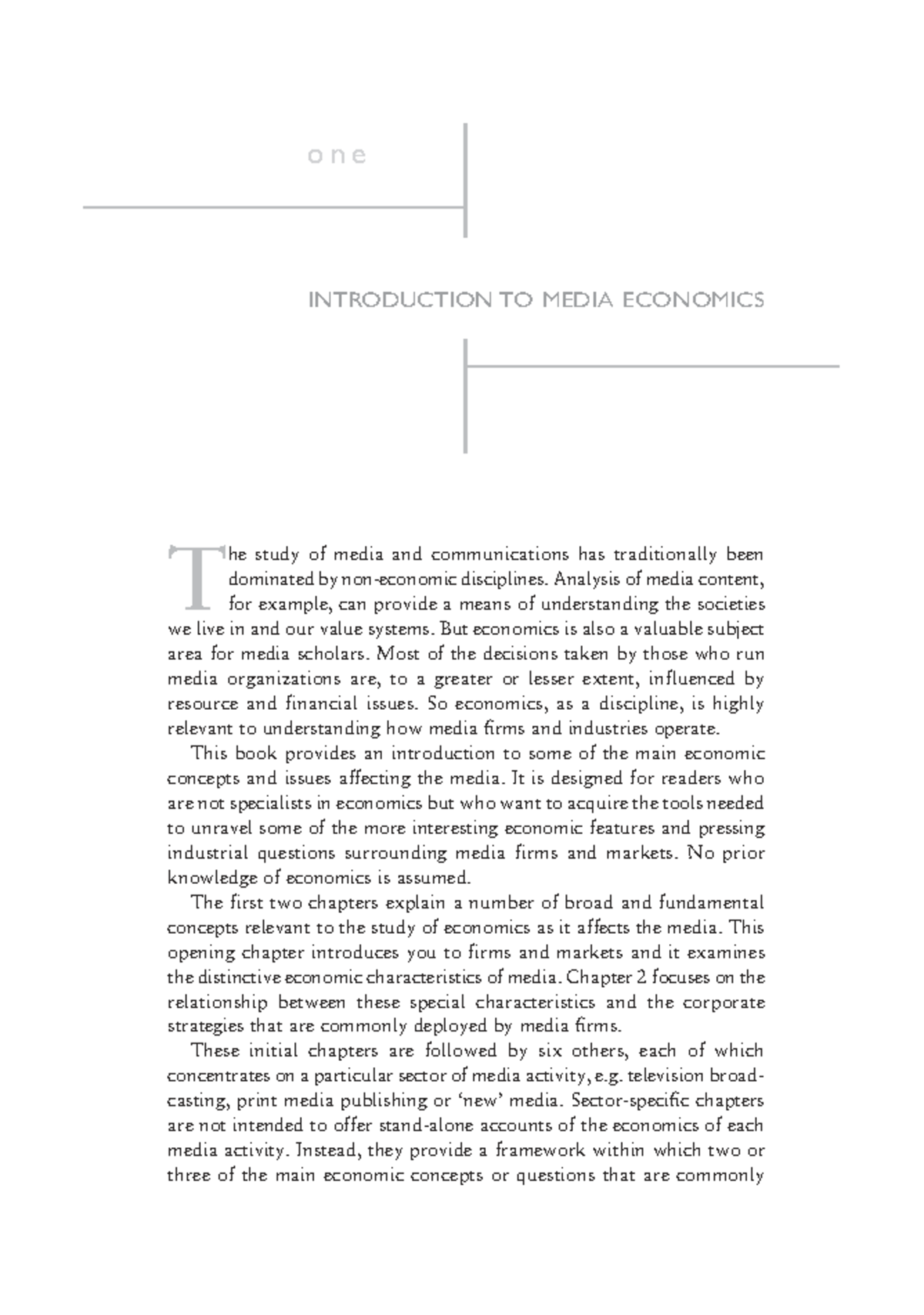 Introduction to media economics: Understanding key concepts and issues - Studocu