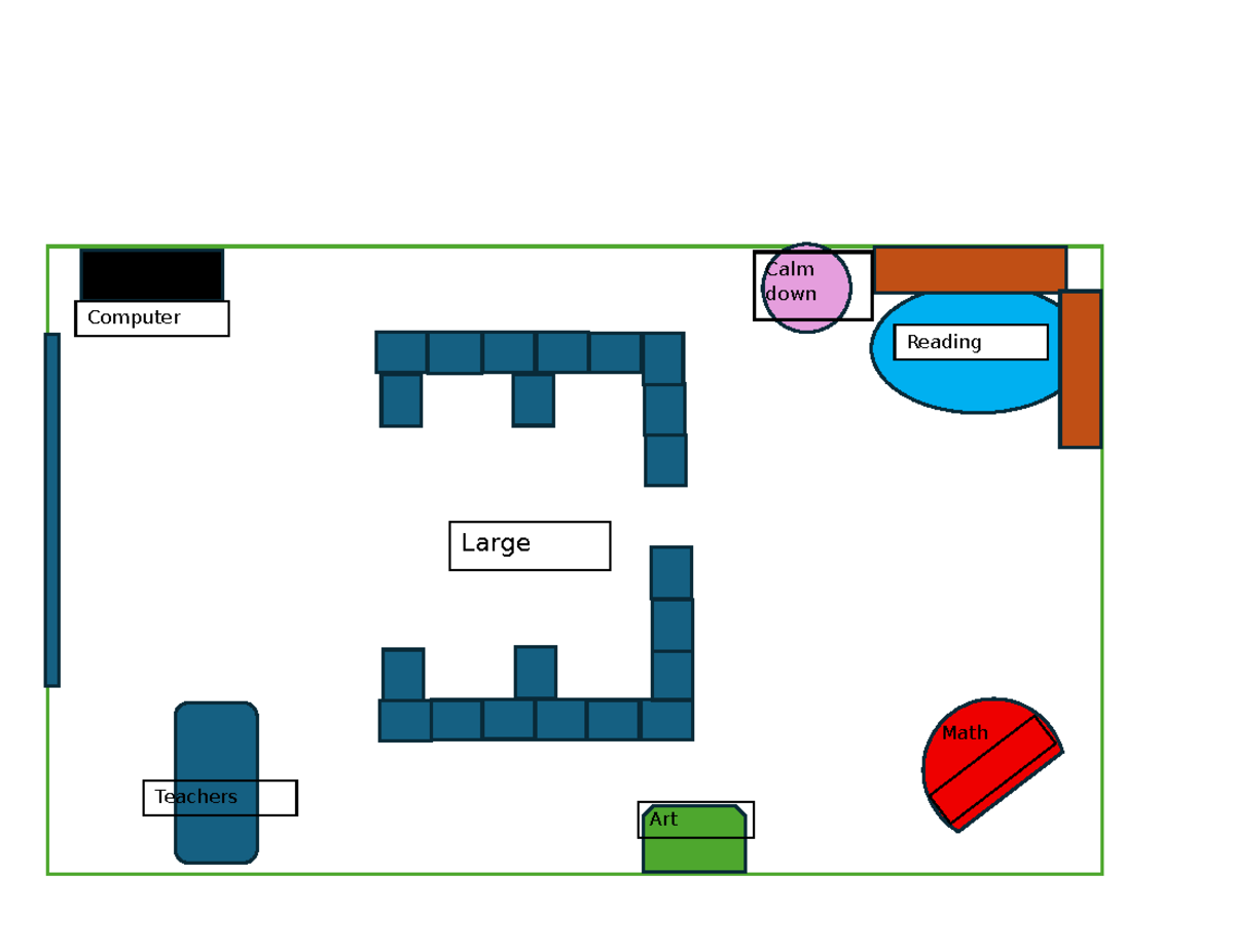 Classroom Design - 3rd Grade - ECS-320 - Reading Corner Large Group ...