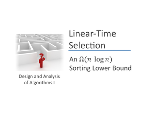 Graphs - DSA - Contrac(on Algorithm Overview Design and Analysis of Algorithms I Tim Roughgarden ...