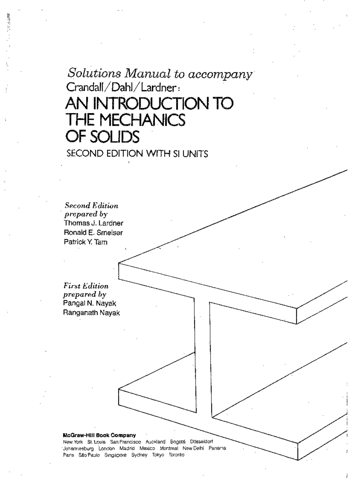 Solution ch 1 crandall solid mechanics - Mechanics of Solids - Studocu