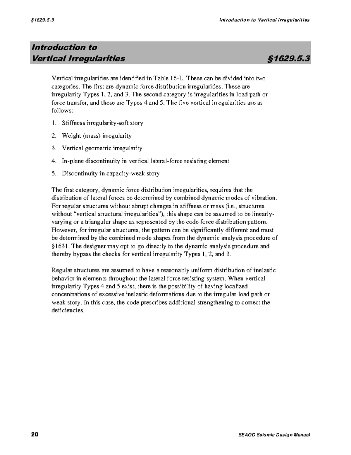 162953-Examining Vertical Irregularities in Seismic Design - Studocu