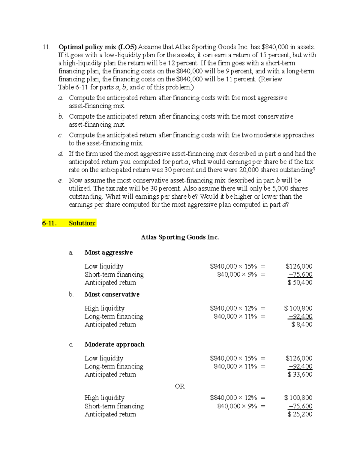 Practice Exercise Solutions for Items 11-22 with Detailed Calculations ...