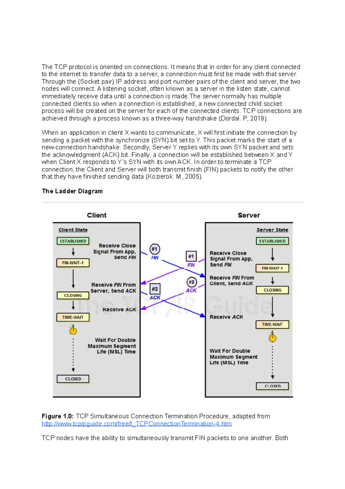 CS 2204 Discussion Forum Unit 7 - The TCP protocol is oriented on ...