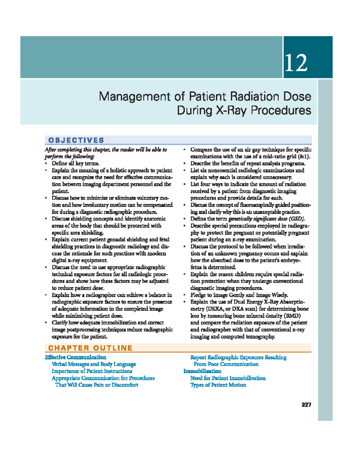 Management of Patient Radiation Dose During Procedures (RAD 12) - Studocu