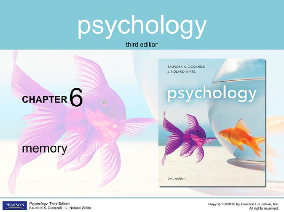 Chapter 6 - PPT - Psychology - Studocu