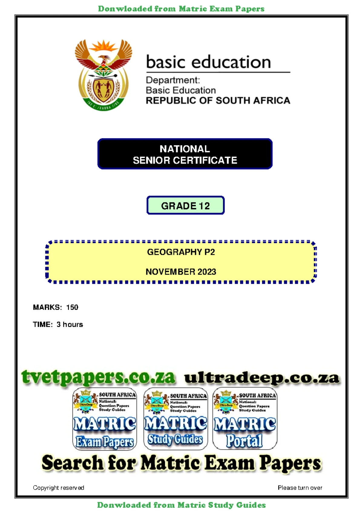 Setswana HL P3 Final Exam Nov 2022 - Grade 12 NSC Papers - Studocu
