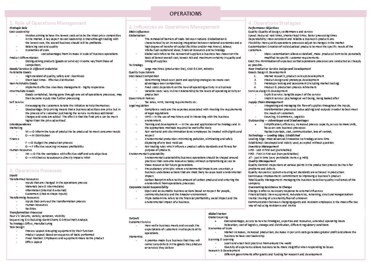 AS Operations Summary and Case Studies: Key Concepts and Strategies ...