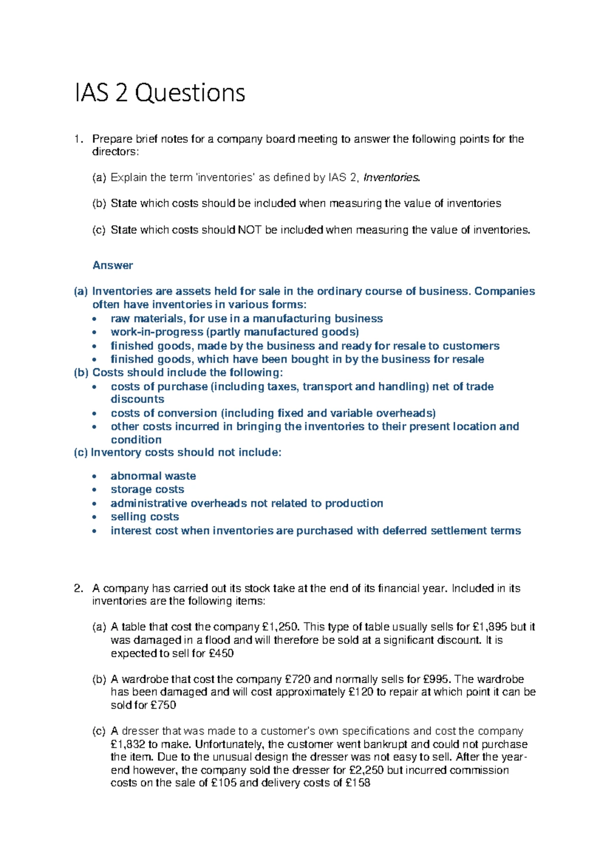 IAS 28 Final Exam Study Notes & Class Examples - ACCT 300 - Studocu