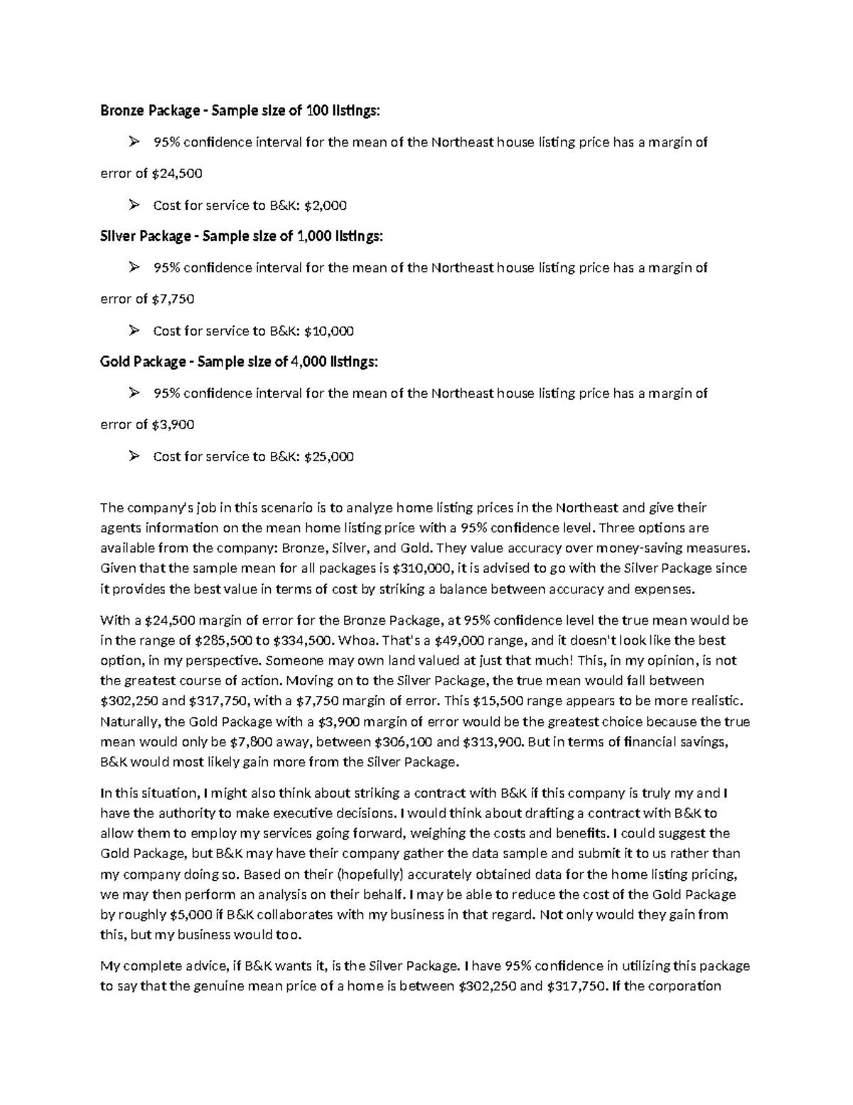 MAT 240 Module 6 Discussion: Analyzing Home Listing Prices - Studocu