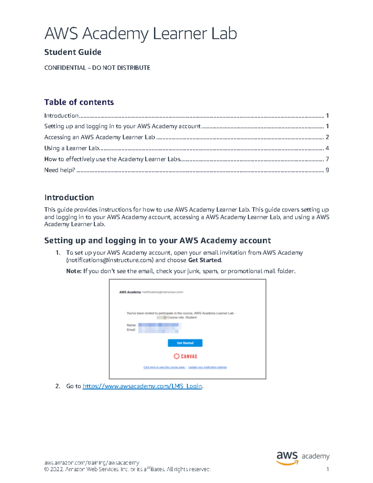 AWS Academy Learner Lab - Comprehensive Student Guide v2 - Studocu