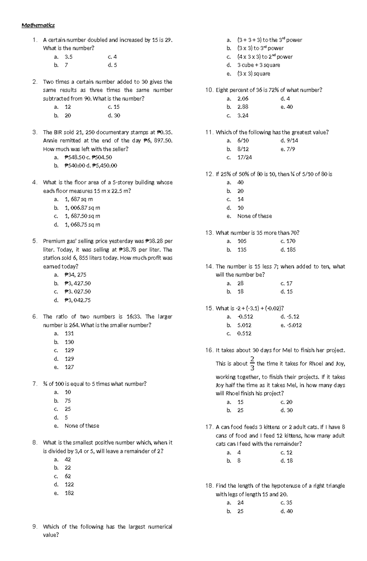 Math 2 - Review Tutorial for Exam Preparation - Studocu