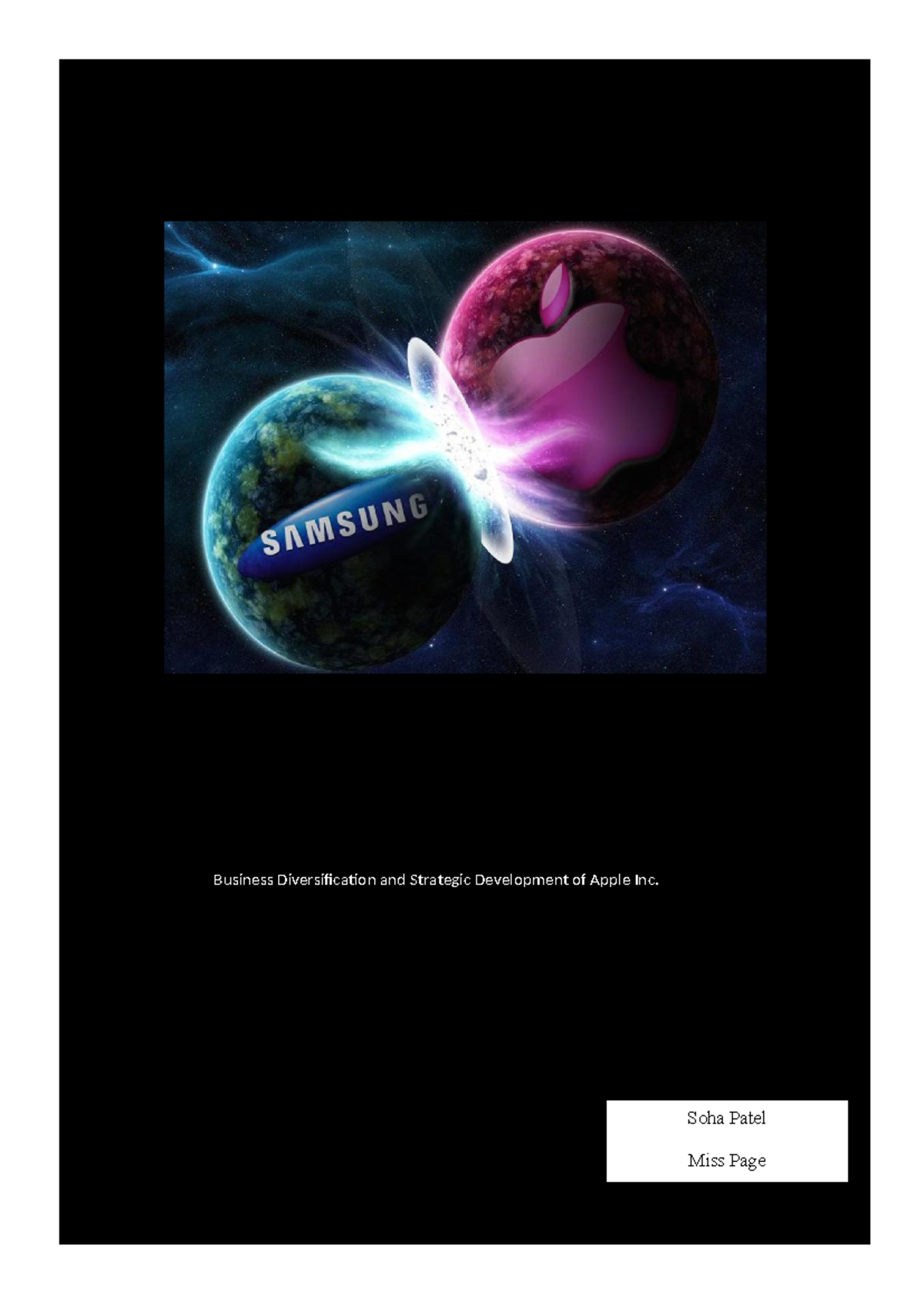 Business IA2 Year 12: Strategic Development of Apple Inc. Analysis ...